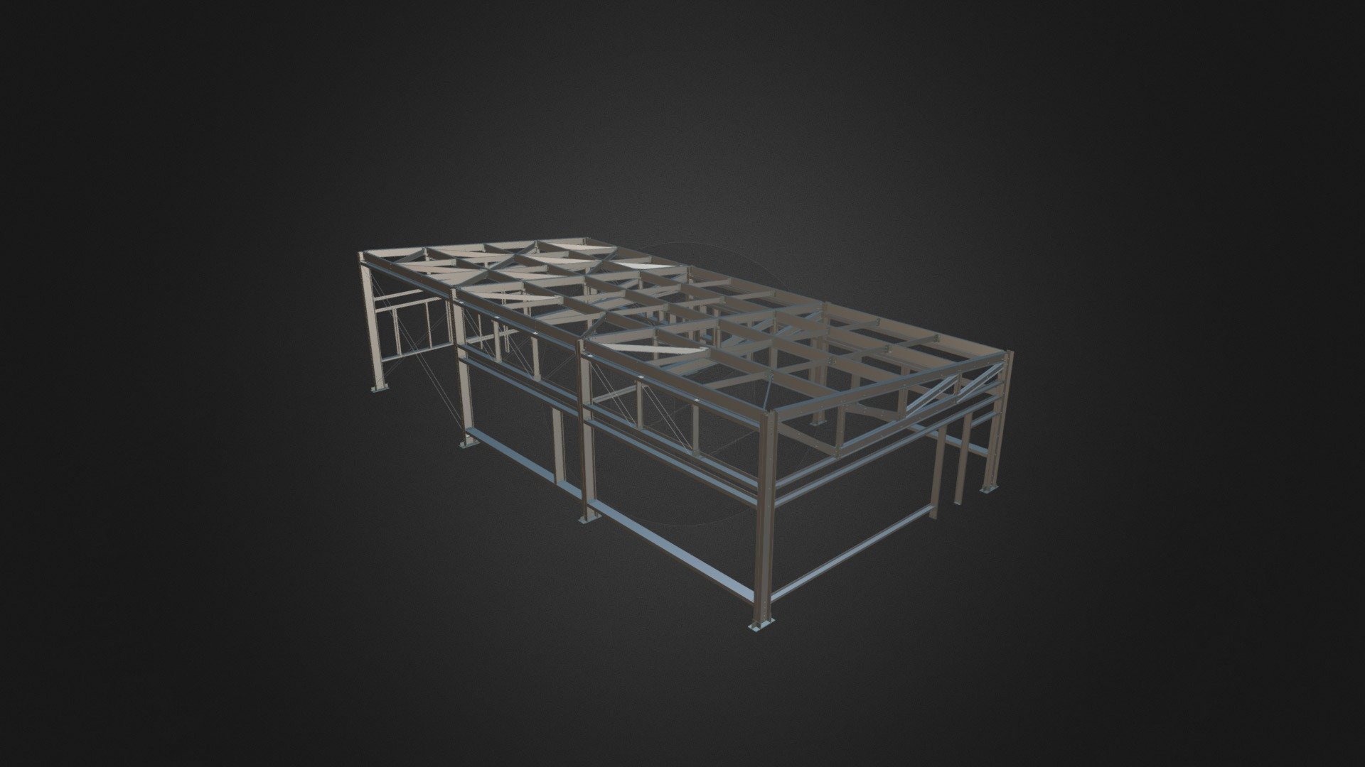 9х18 - 3D model by Steel-buildings [c0aaada] - Sketchfab