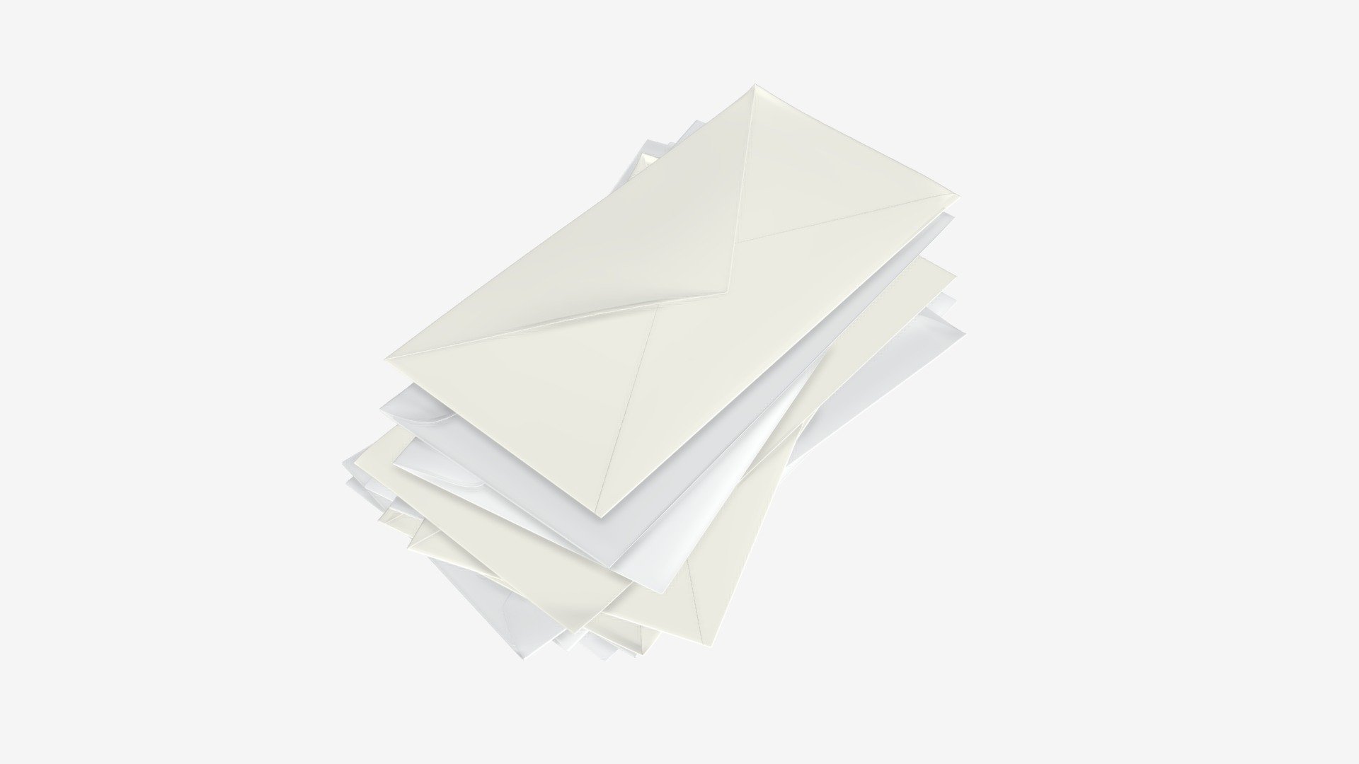 Envelope stack - Buy Royalty Free 3D model by HQ3DMOD (@AivisAstics ...