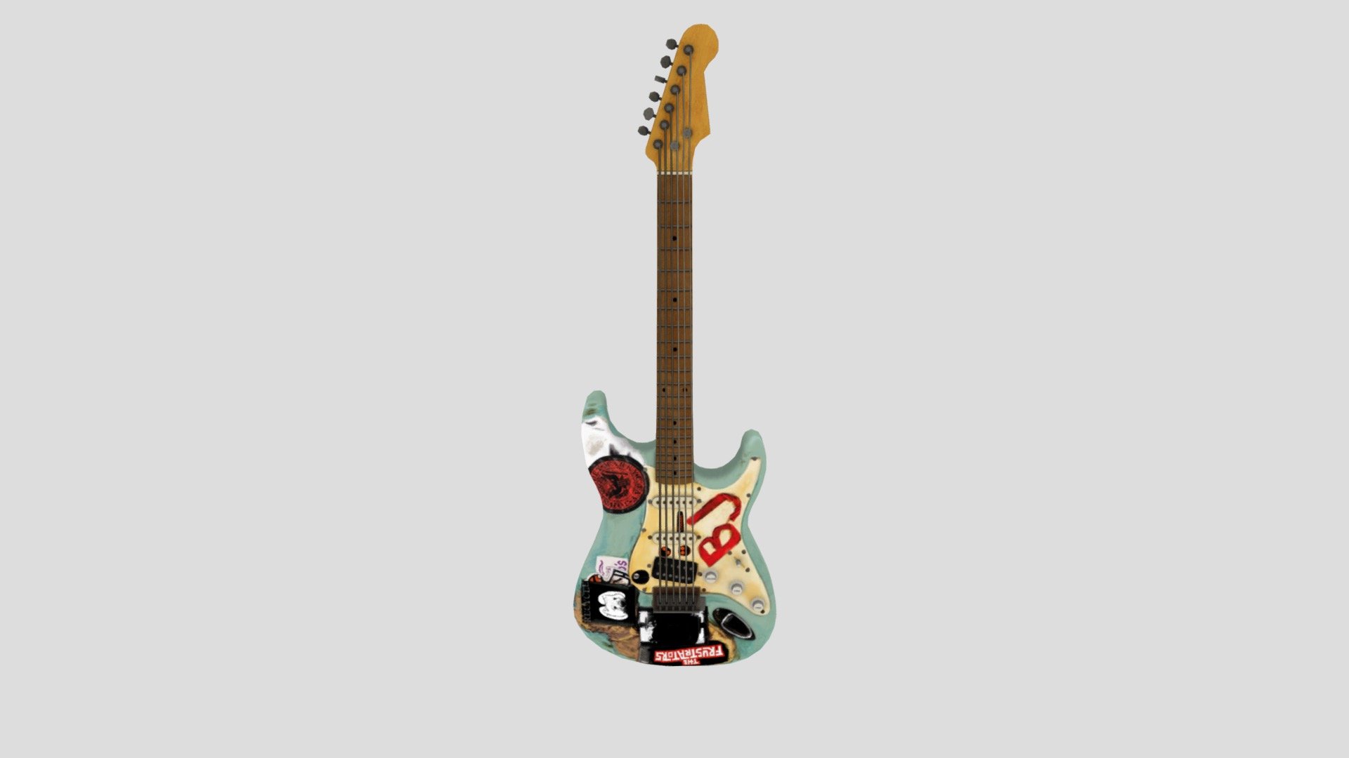Billie Joe Blue Guitar 03 - Download Free 3D model by scottpacker54 ...