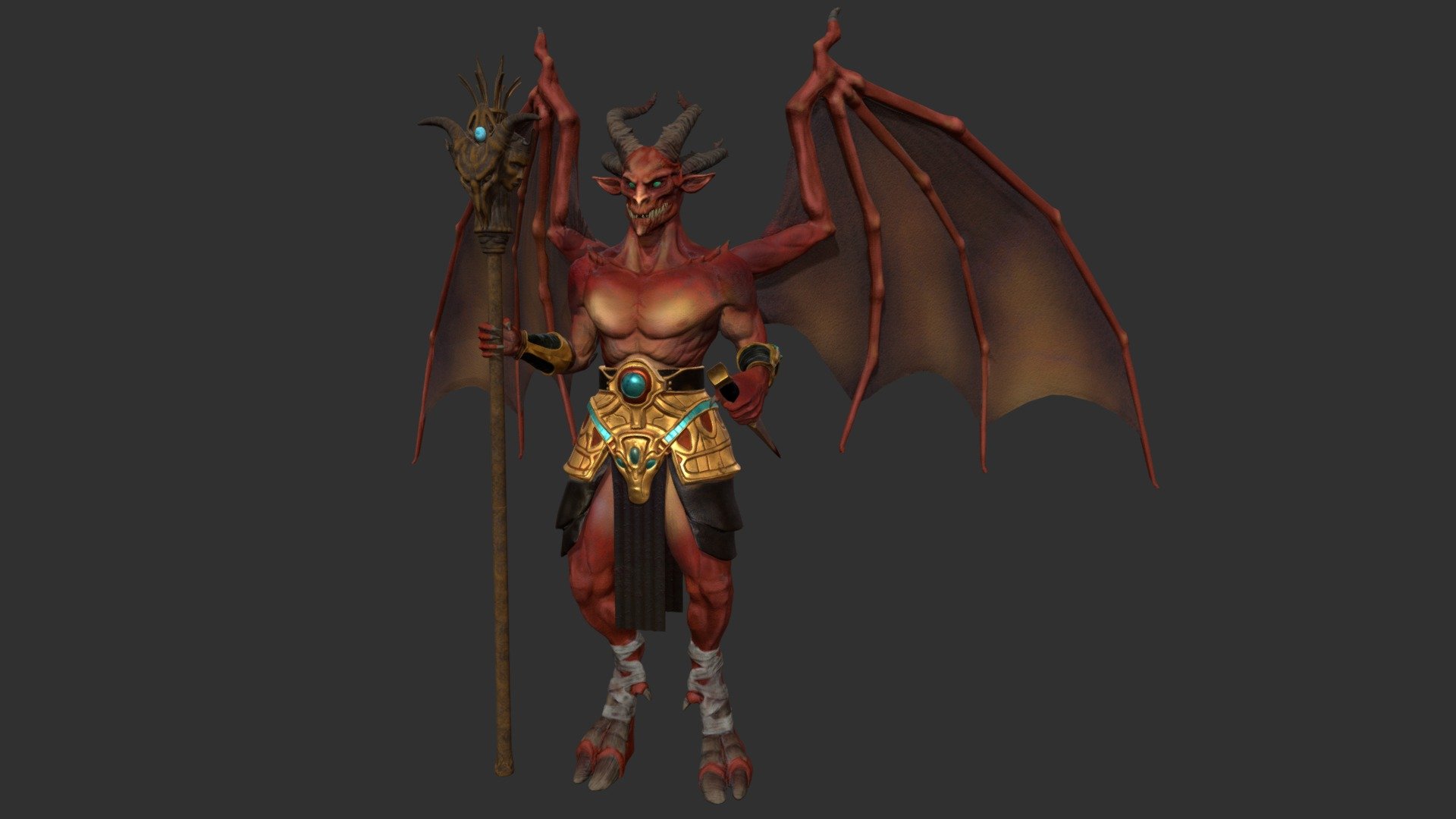 Demon Posed - 3D model by Olivia Buff (@Oliviabuff) [c0ad71a] - Sketchfab