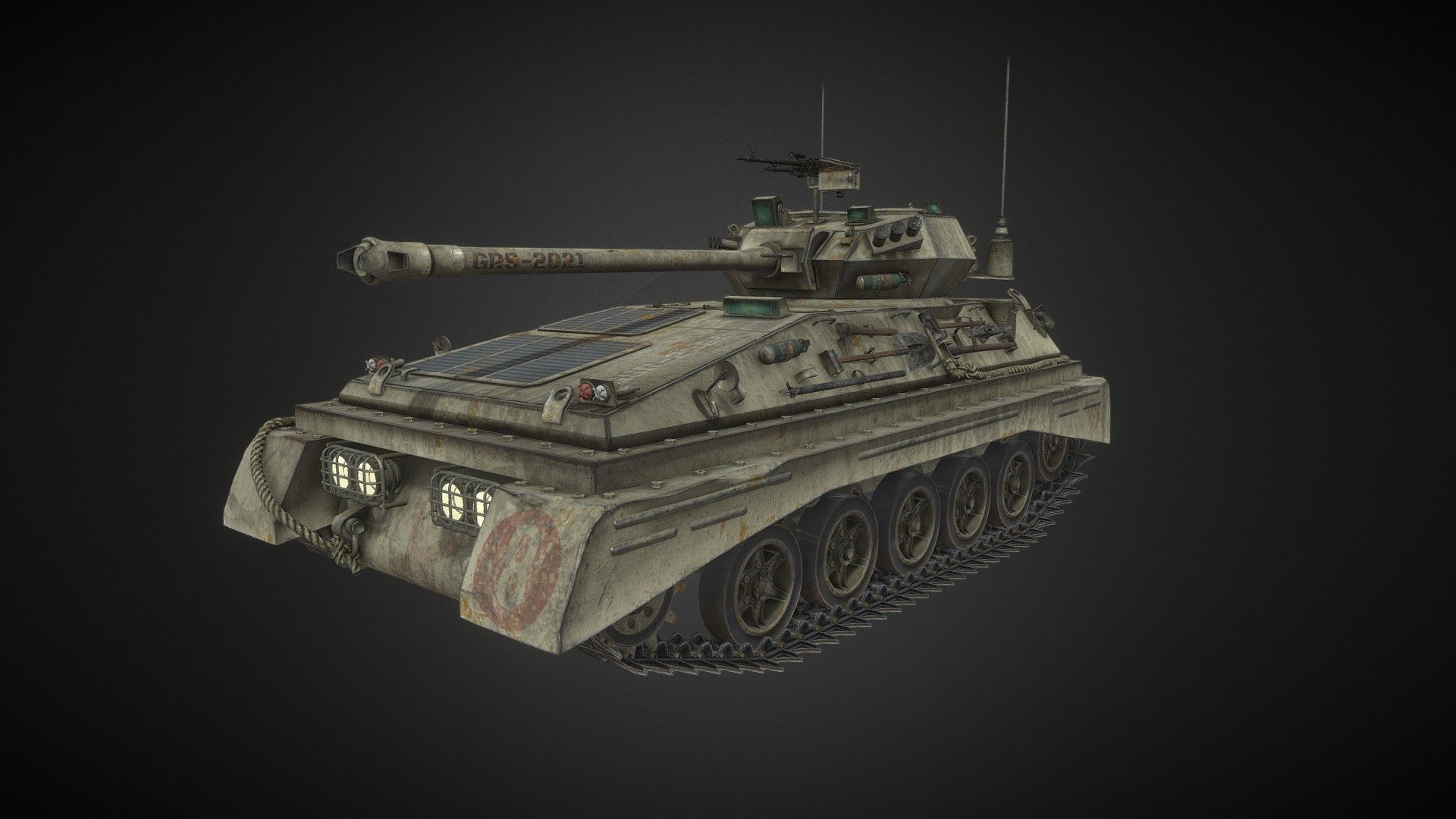 Tank for Videogames - 3D model by Katherine Rios (@taida_artist ...