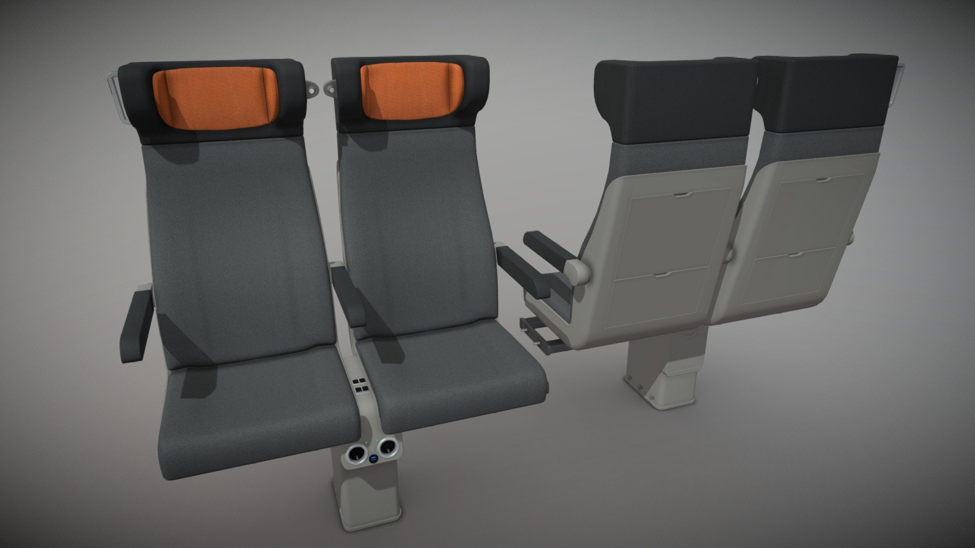 Intercity Train Seats - Buy Royalty Free 3D model by Voynaroveech ...