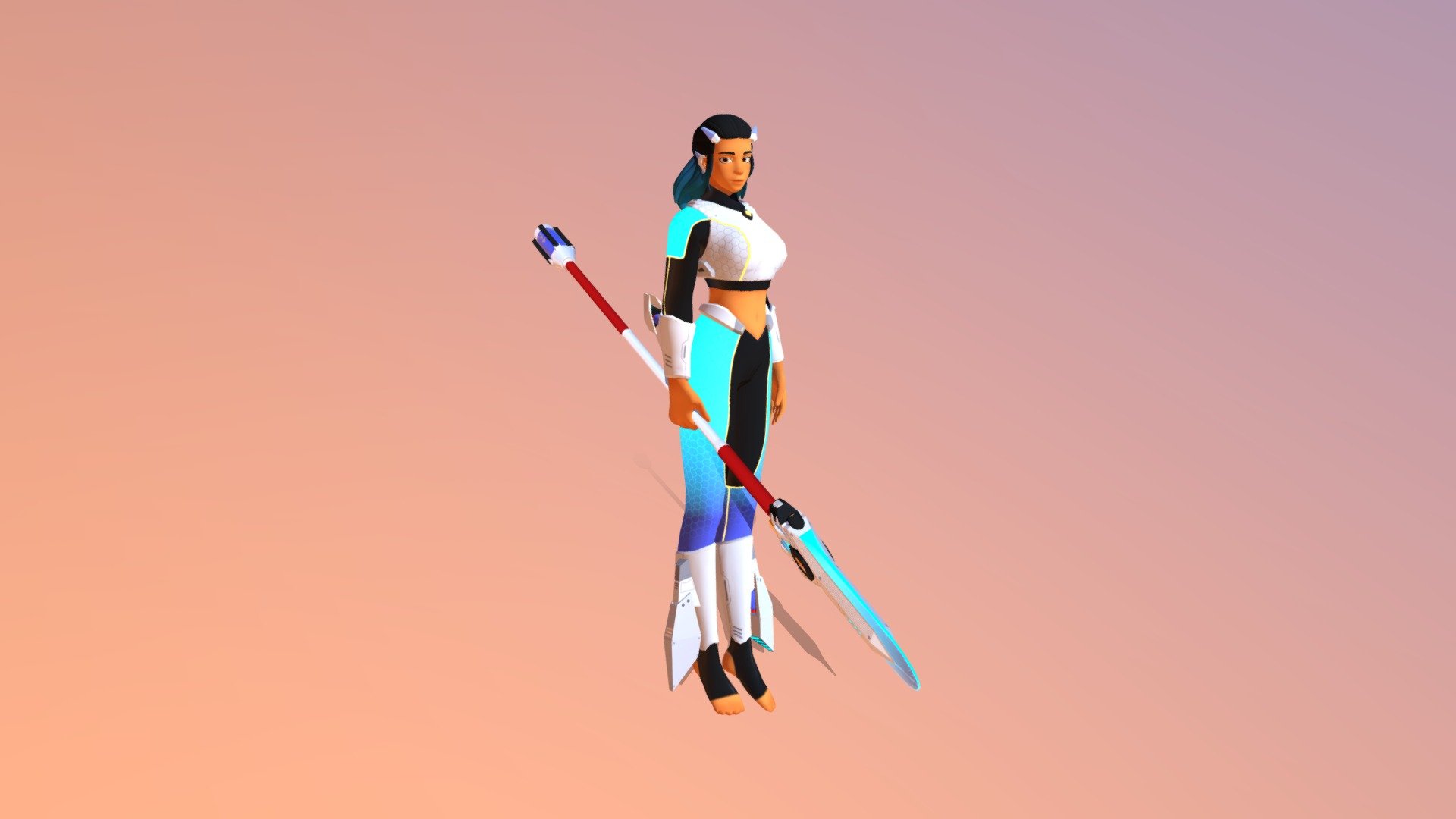 Nerissa - Character rig - 3D model by Keith Calambro (@keithcalambro ...