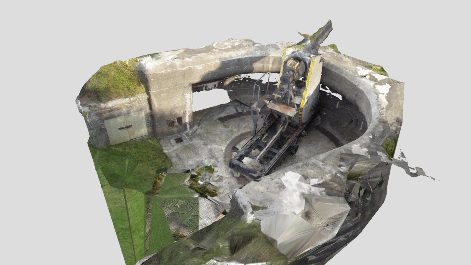 Moncrieff Disappearing Gun - Download Free 3D model by Mark.Jeffcock ...