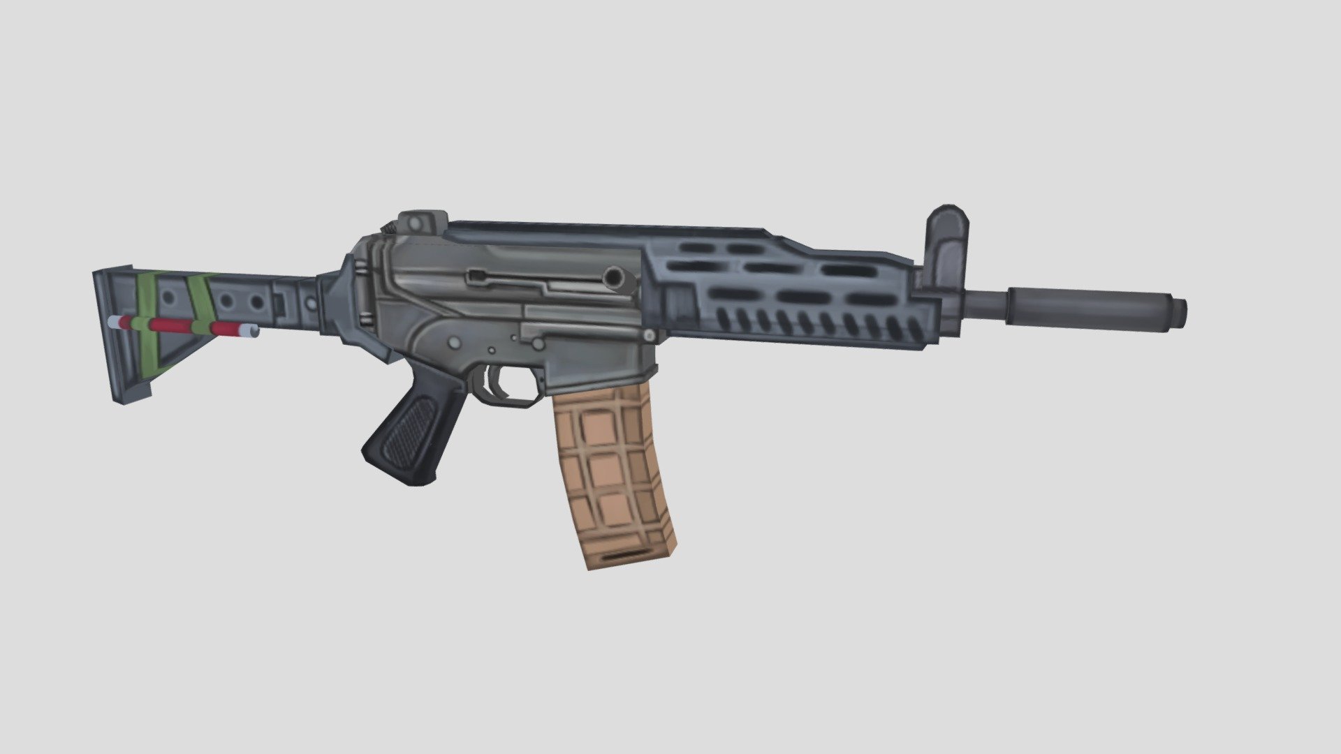 Daewoo K1 SMG Custom - 3D model by BRITA74 [c0b05e1] - Sketchfab