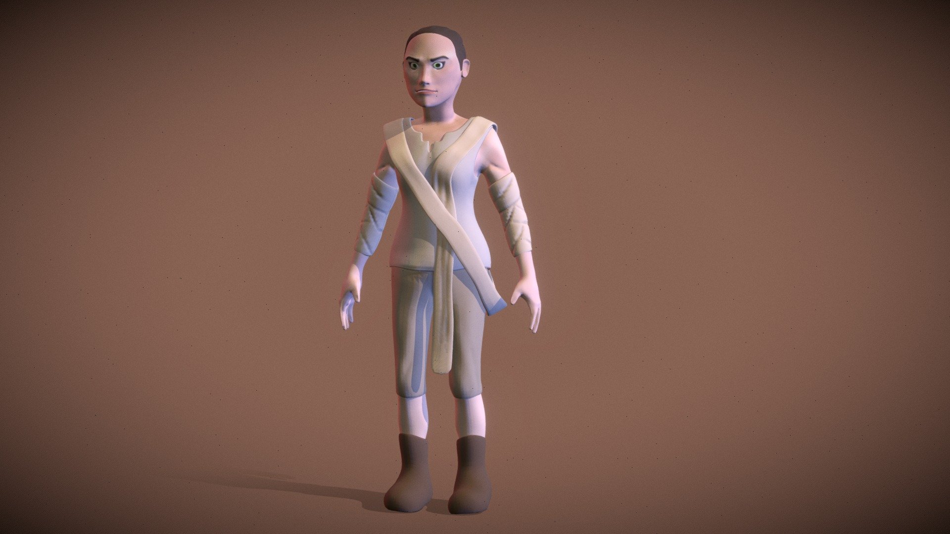 Rey (Disney Infinity) - 3D model by MarianaGil [c0b2373] - Sketchfab