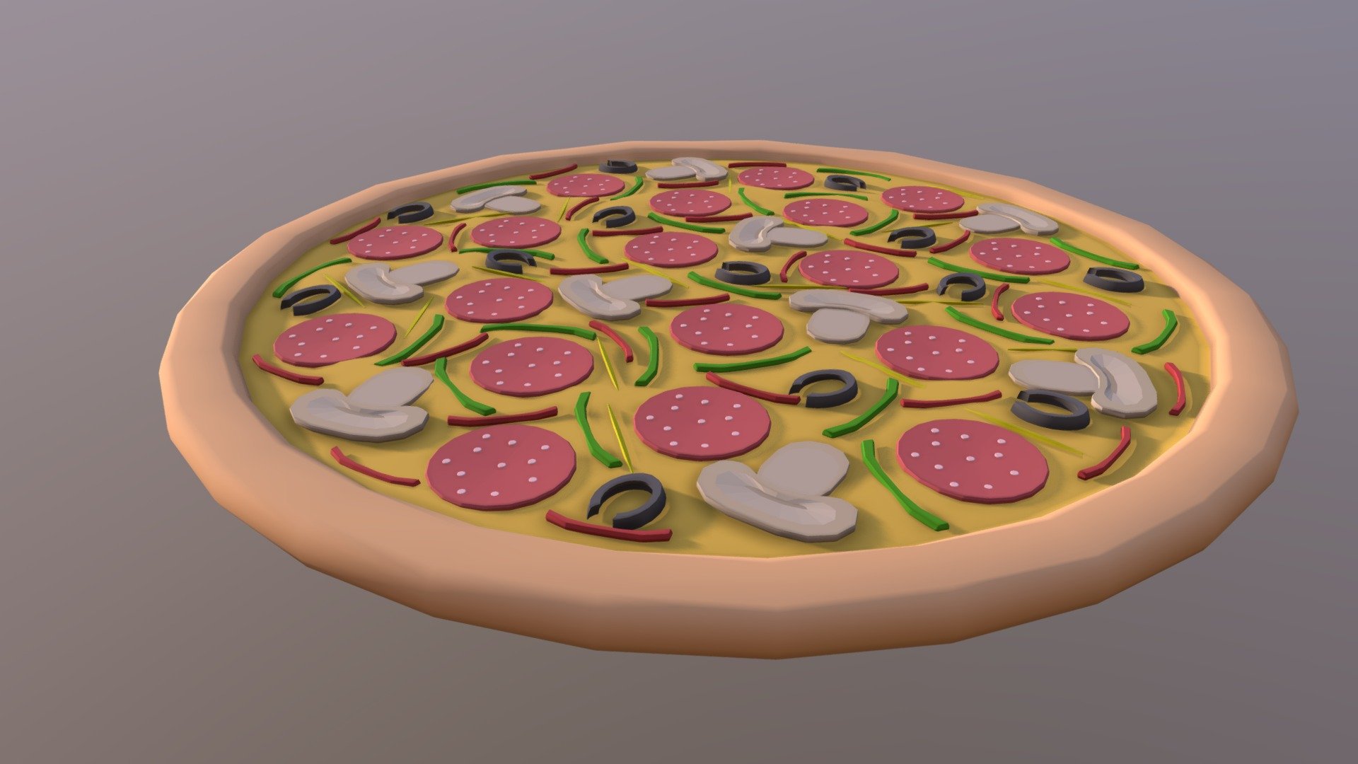 Pizza Model - Download Free 3D model by DJHaski [c0b338c] - Sketchfab