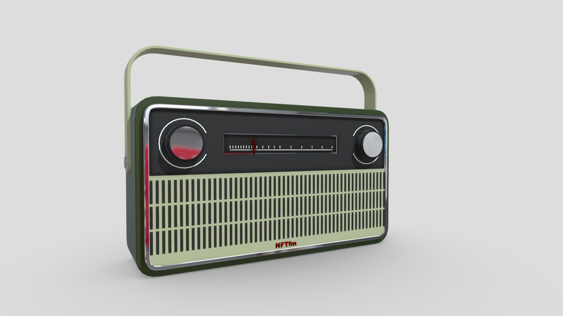 retro_radio_001_green - 3D model by 3polies [c0ba0b3] - Sketchfab