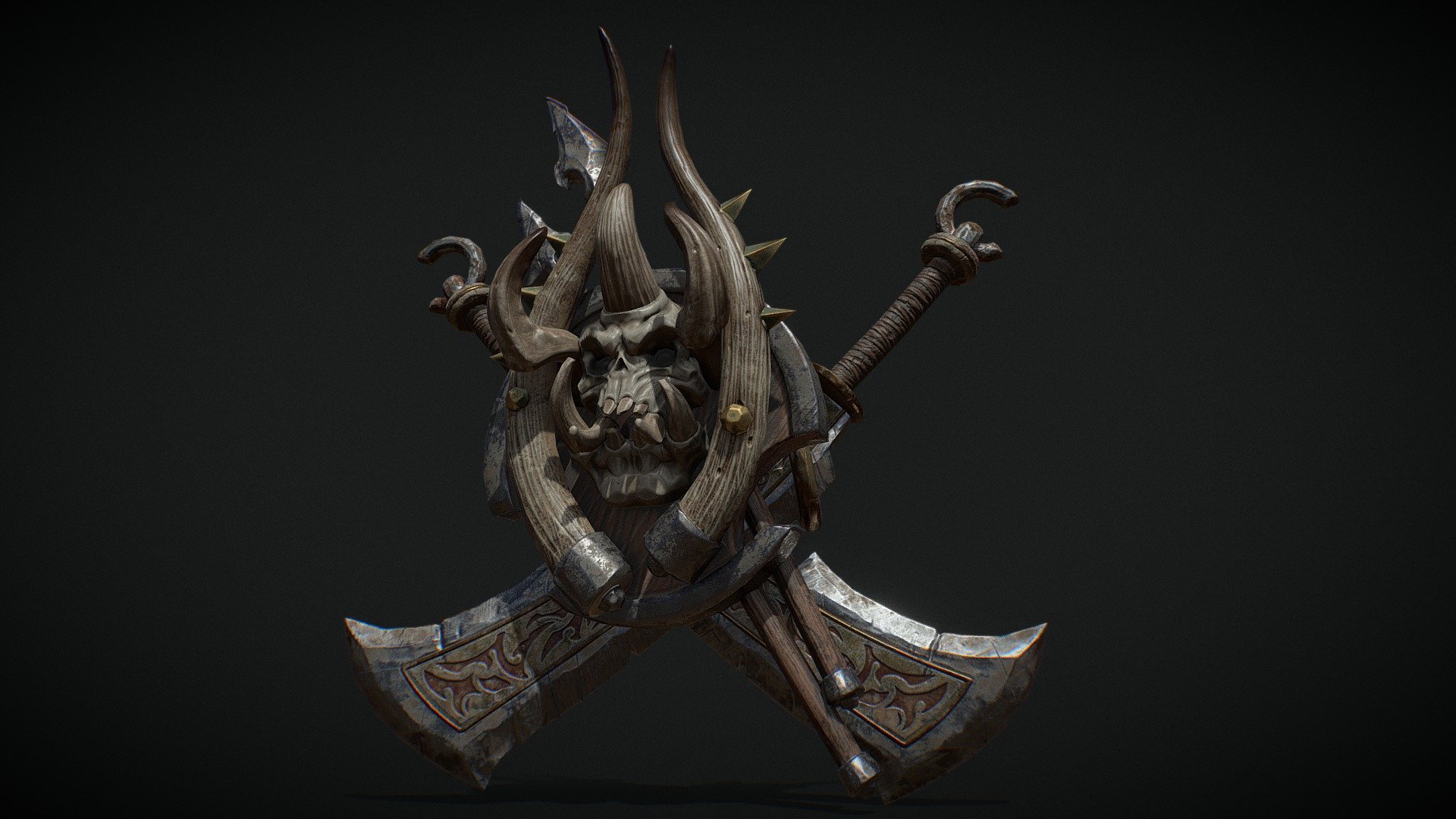 Orcish Crest - 3D model by ShinobiZor [c0baed6] - Sketchfab