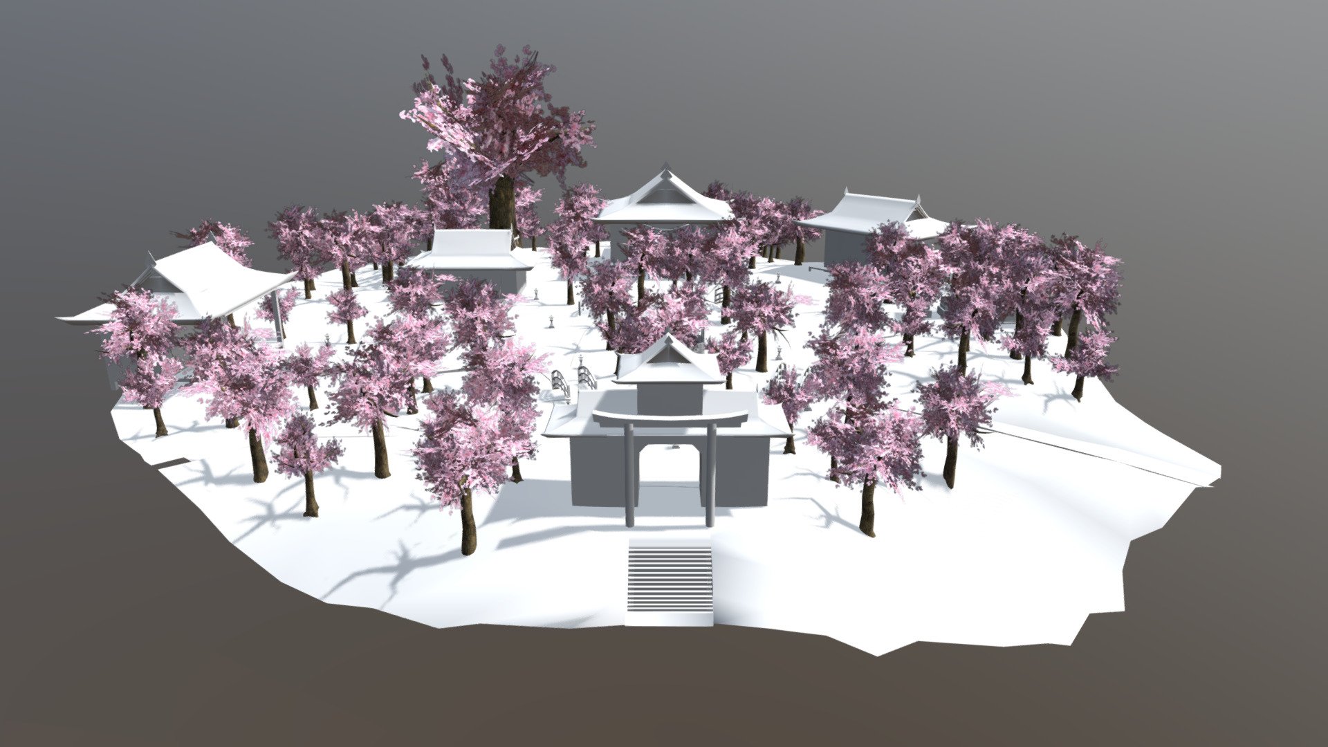 Diorama Shinto-Schrein - work in progress - 3D model by Larissa (@larissa.forster) [c0baf8c ...