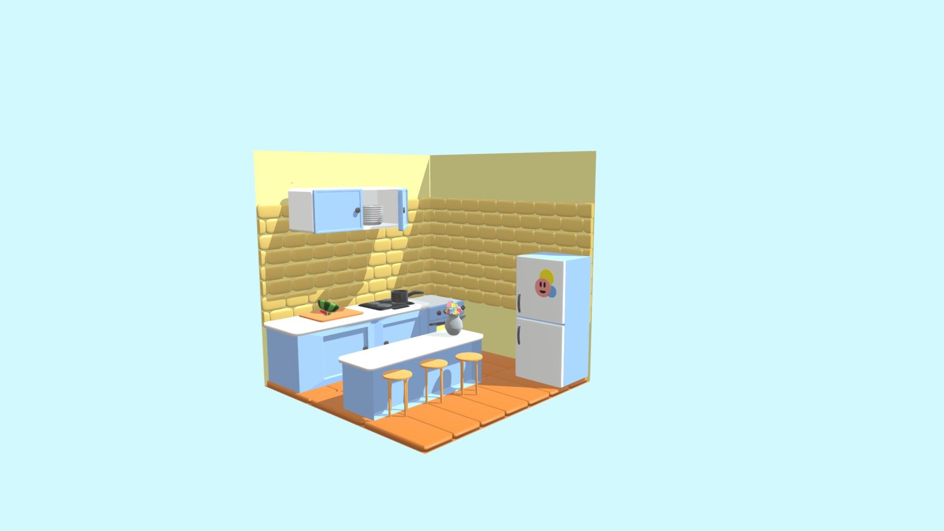 kitchen - 3D model by semabagi [c0bd5ba] - Sketchfab