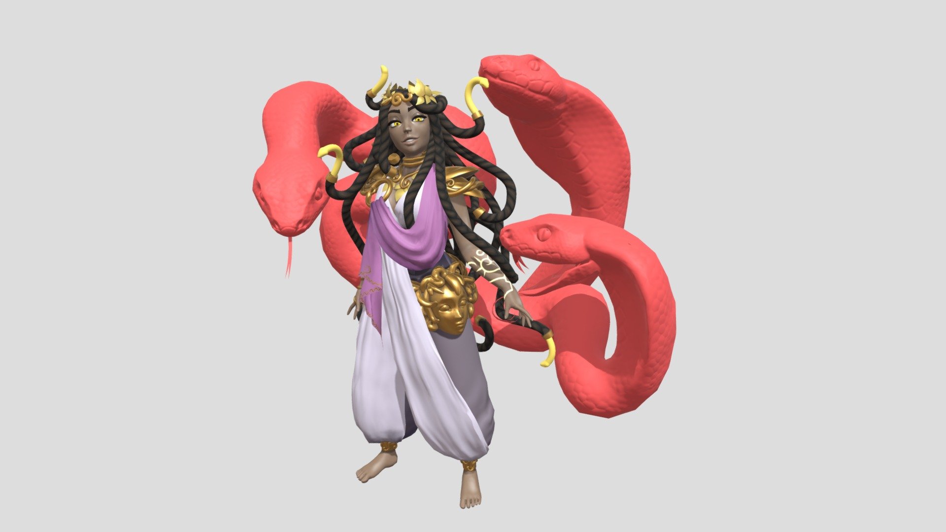 Medusa - 3D model by myrthevdmeulen [c0be40b] - Sketchfab