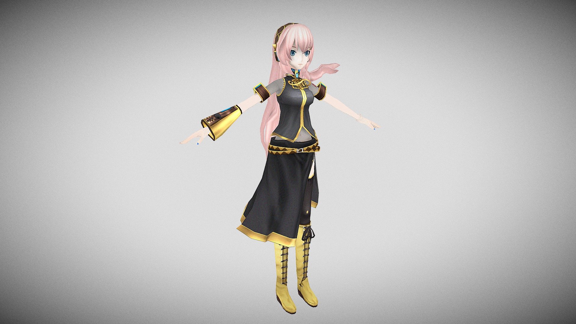 Megurine Luka - Download Free 3D model by 雨宮レン (@oscar3dmodel) [c0c02d9] - Sketchfab