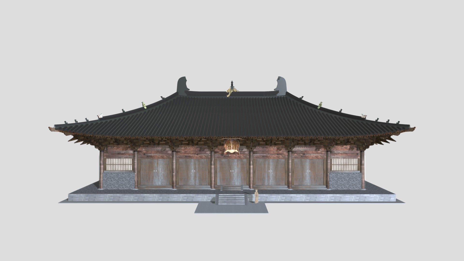 Temple architecture - 3D model by sodaX (@yinbingshi8888) [c0c0a82 ...