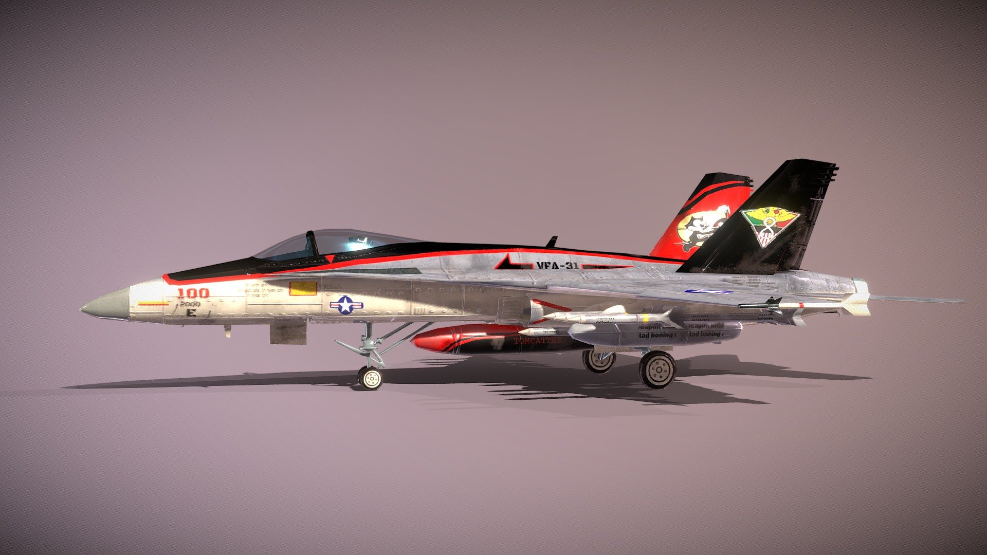 F-18 - Download Free 3D model by Ryan.Qin [c0c1051] - Sketchfab