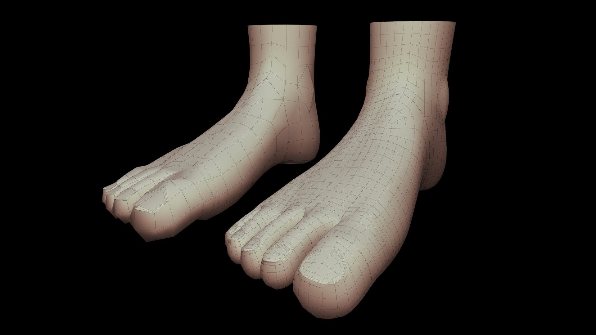 Foot high/lowpoly - Download Free 3D model by daniel_marsovich ...