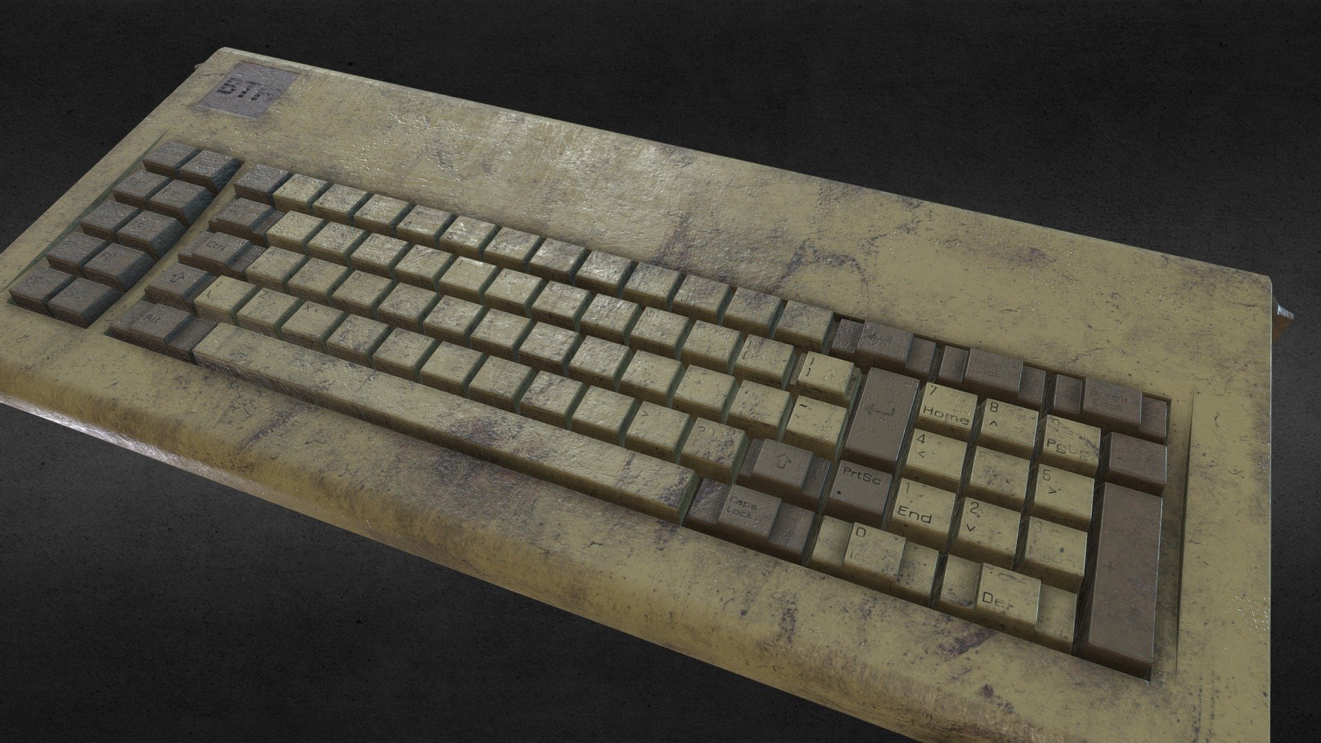 Vintage Computer Keyboard - 3D model by the7isbest [c0c51f8] - Sketchfab