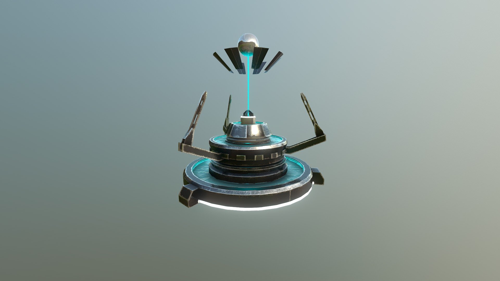 Futuristic Fountain - 3D model by noahrh5 [c0c8560] - Sketchfab