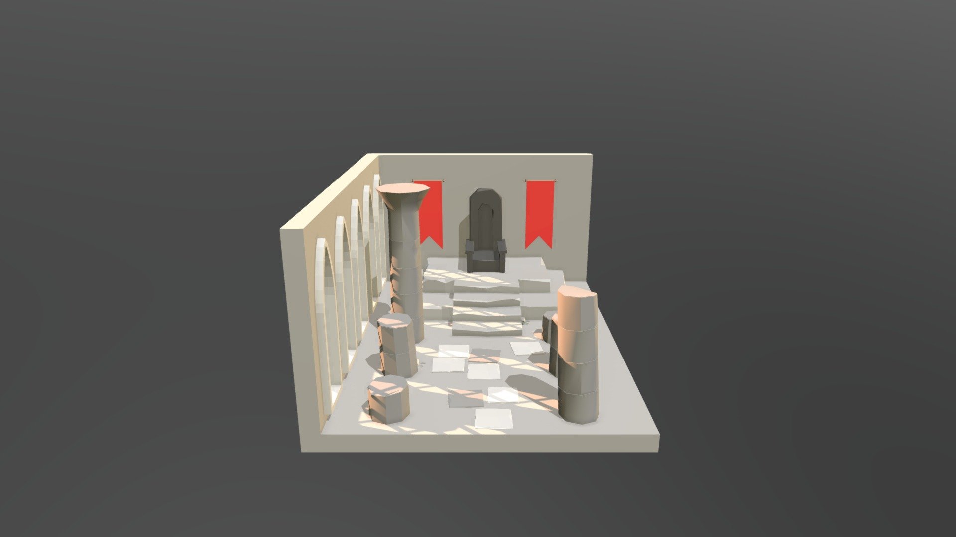 Throne Room - Download Free 3D model by arivald [c0c9664] - Sketchfab