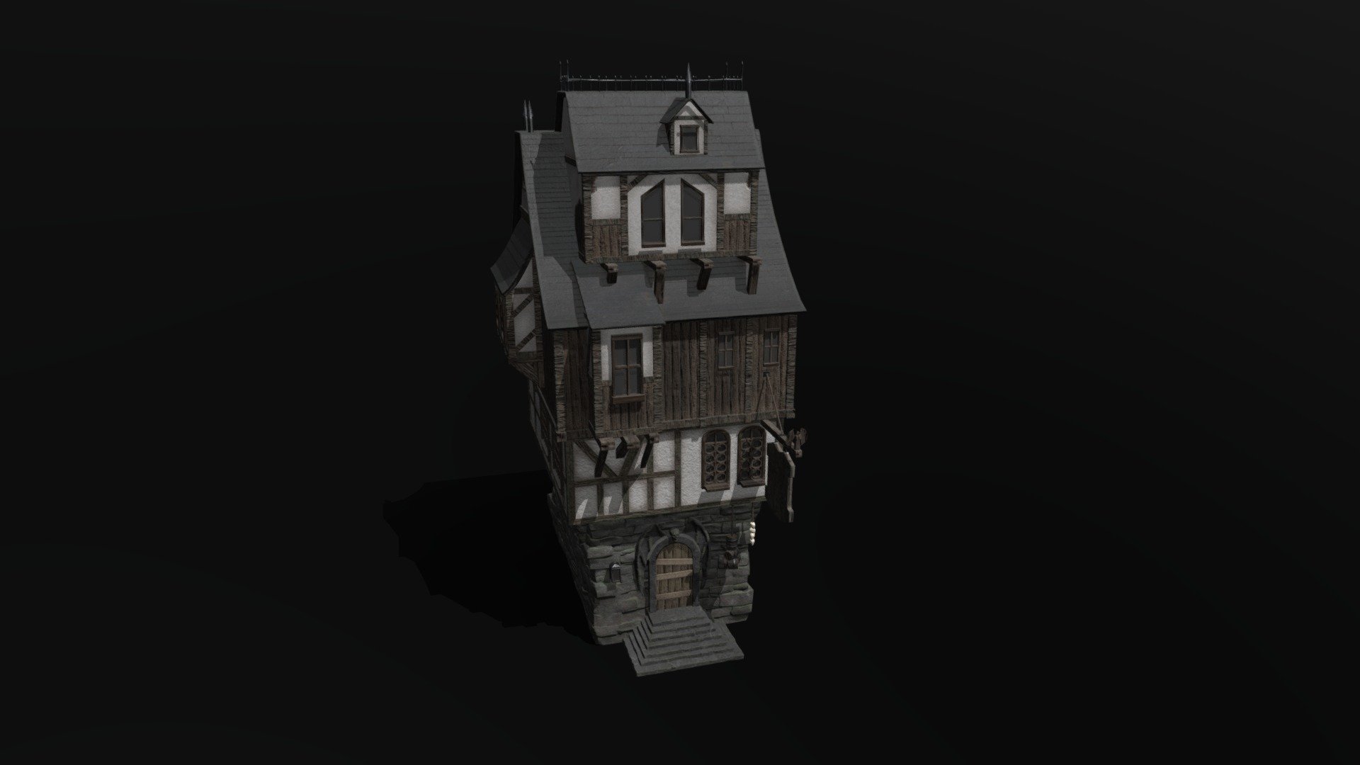 Haunted House - 3D model by Codie Francis (@cfrancis353) [c0c9897 ...