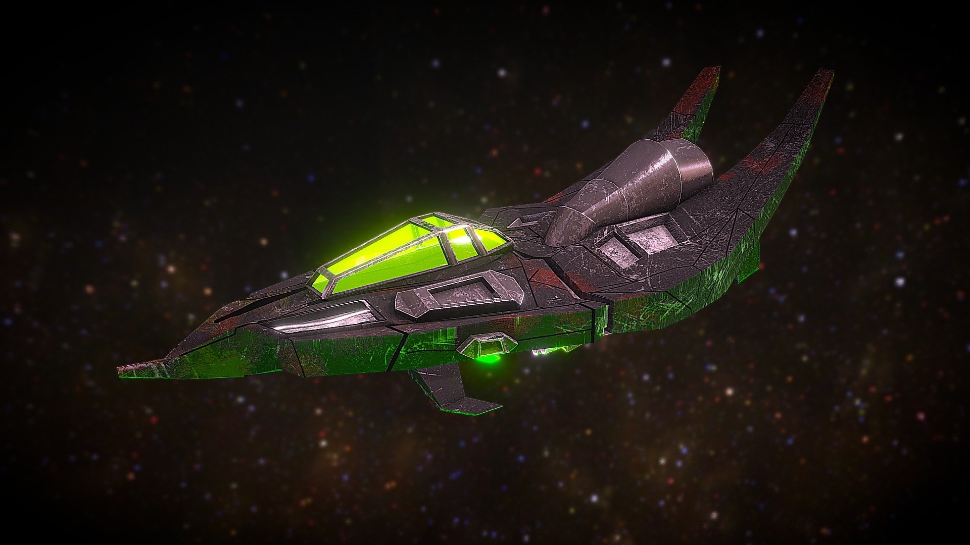 evil green spaceship - Download Free 3D model by Cozmoth [c0cbd07 ...