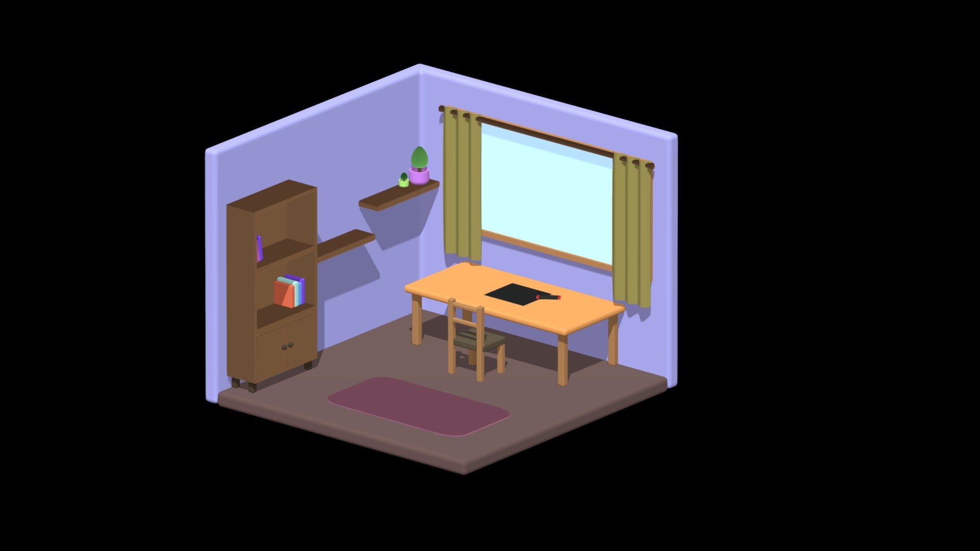 🏙️ Minimalist Office – Isometric 3D Scene - 3D model by sloan.fievet ...