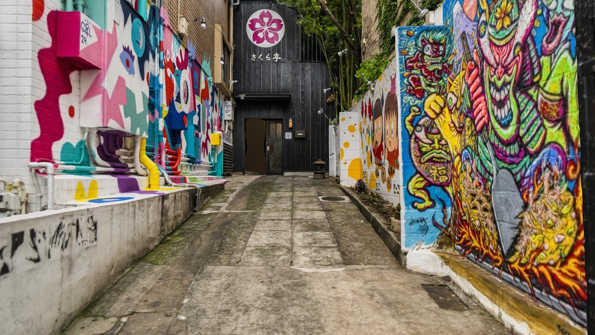 Graffitied japanese alley scan - Buy Royalty Free 3D model by Miguel ...