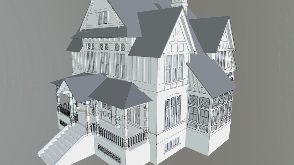 Old style house - 3D model by RH (@rhoce) [c0cdec2] - Sketchfab