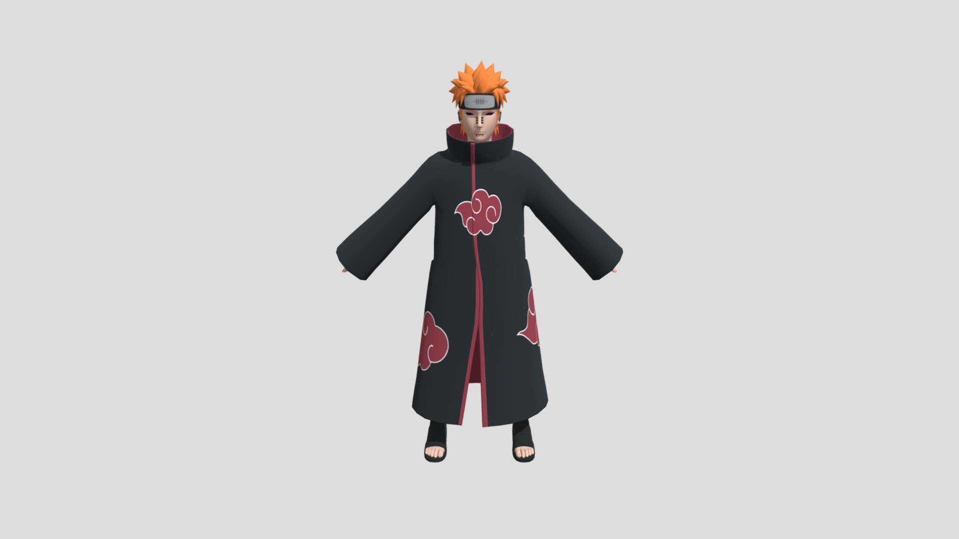 Pain Akatsuki - 3D model by idhamyuliawan [c0d01d2] - Sketchfab