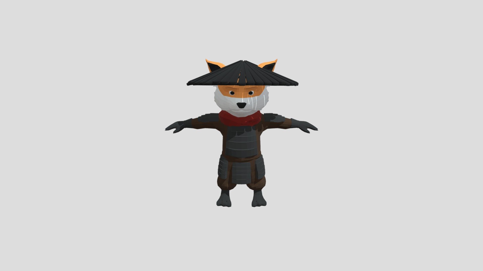 Takamaru the Fox Samurai - Download Free 3D model by blendhit studios ...