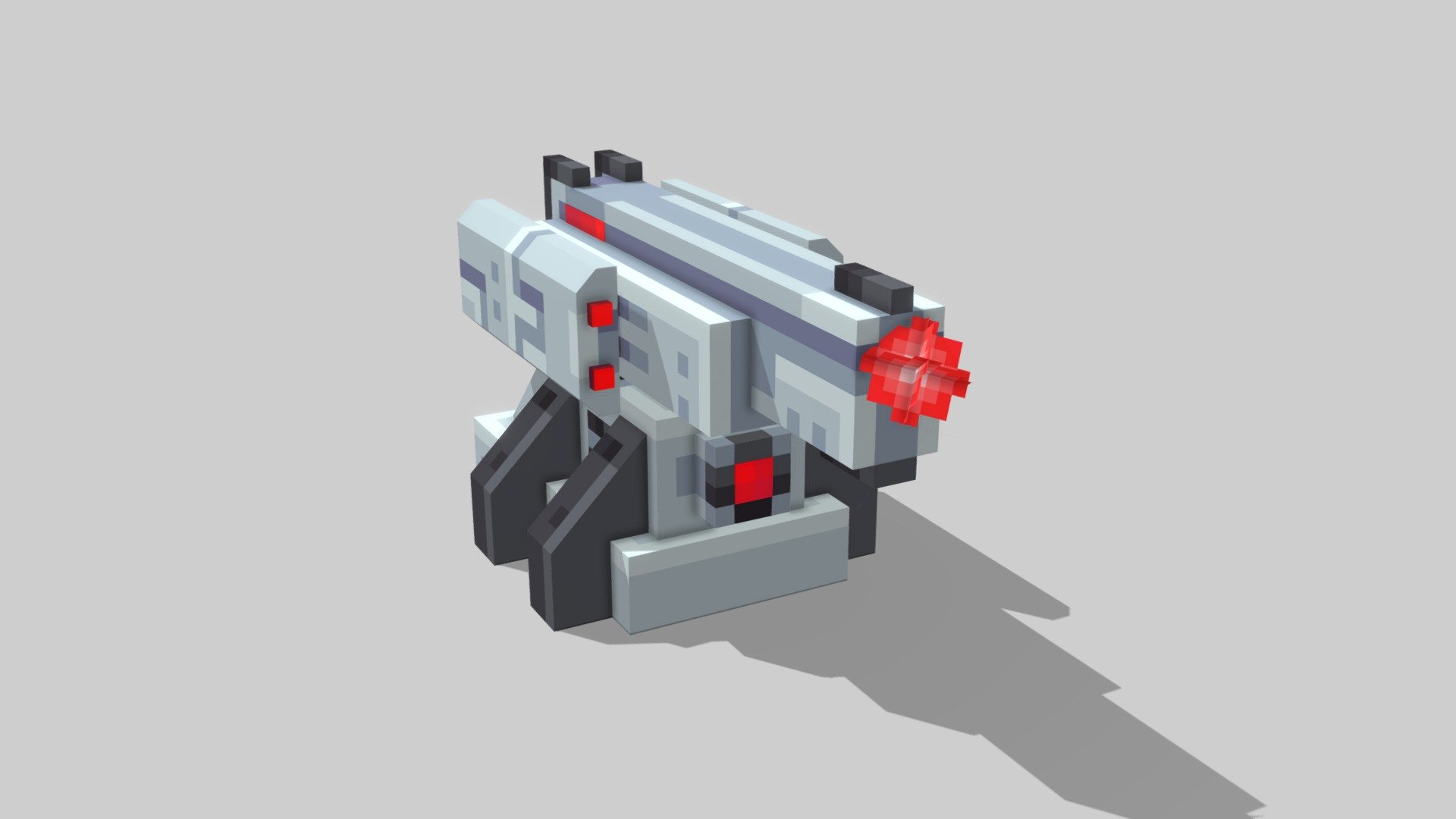 Laser Turret (commission) - 3D model by MSmaug [c0d142f] - Sketchfab
