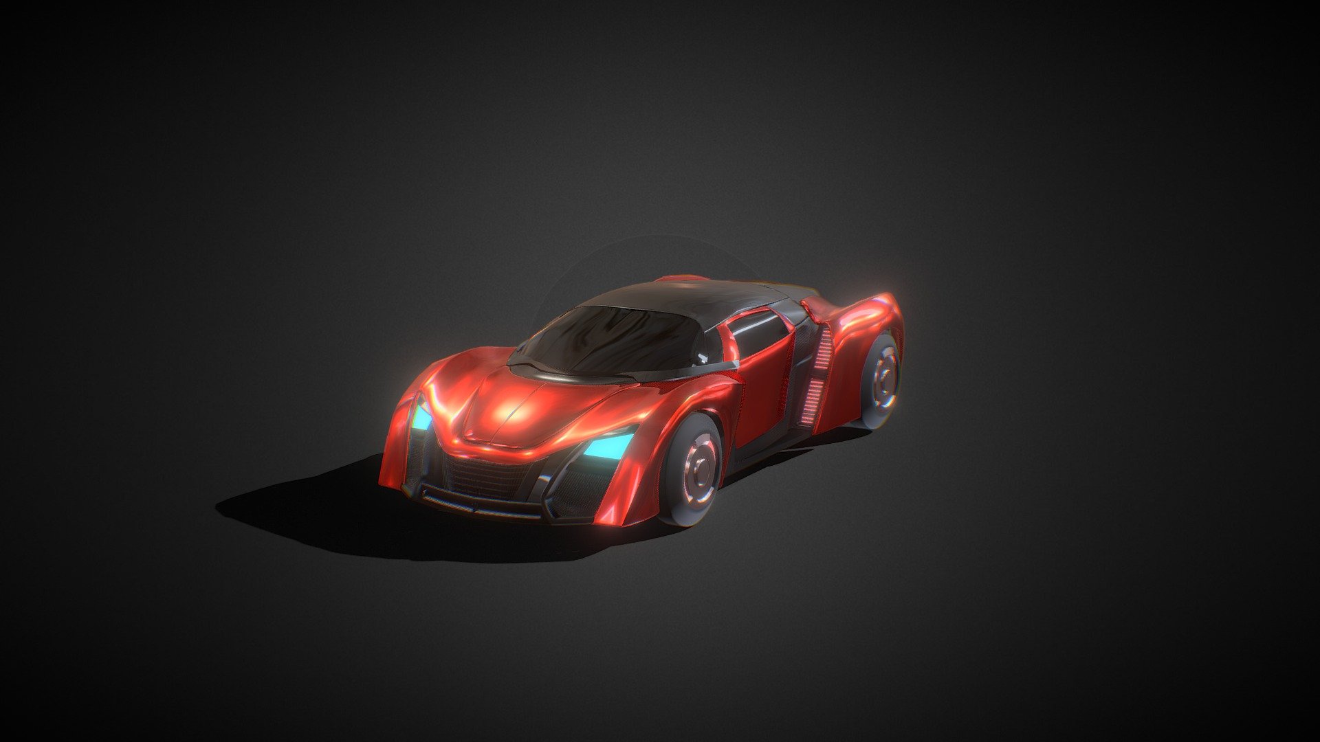 Cyberpunk Car HyperCar Stylized - Download Free 3D model by ...