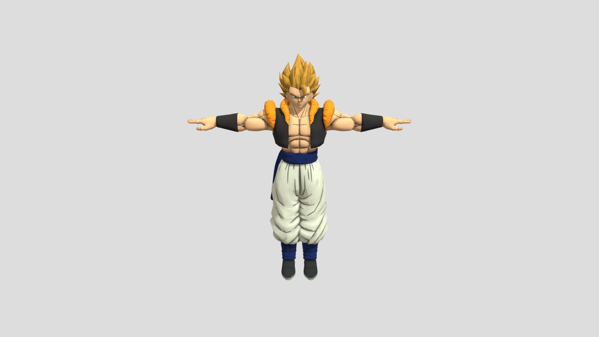 DBXV2 - Gogeta ssj - 3D model by gabrieel22 [c0d2d2a] - Sketchfab