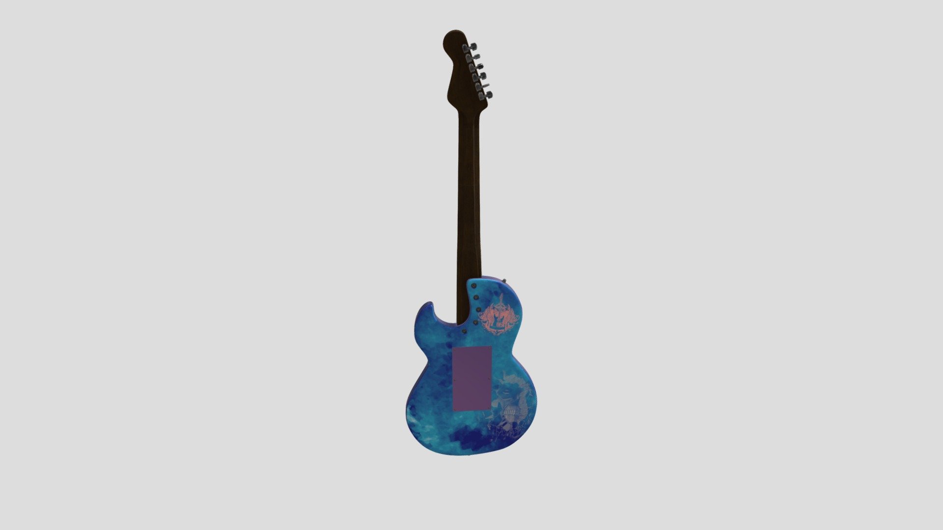 Custom Guitar - 3D model by nikolz99 [c0d5829] - Sketchfab