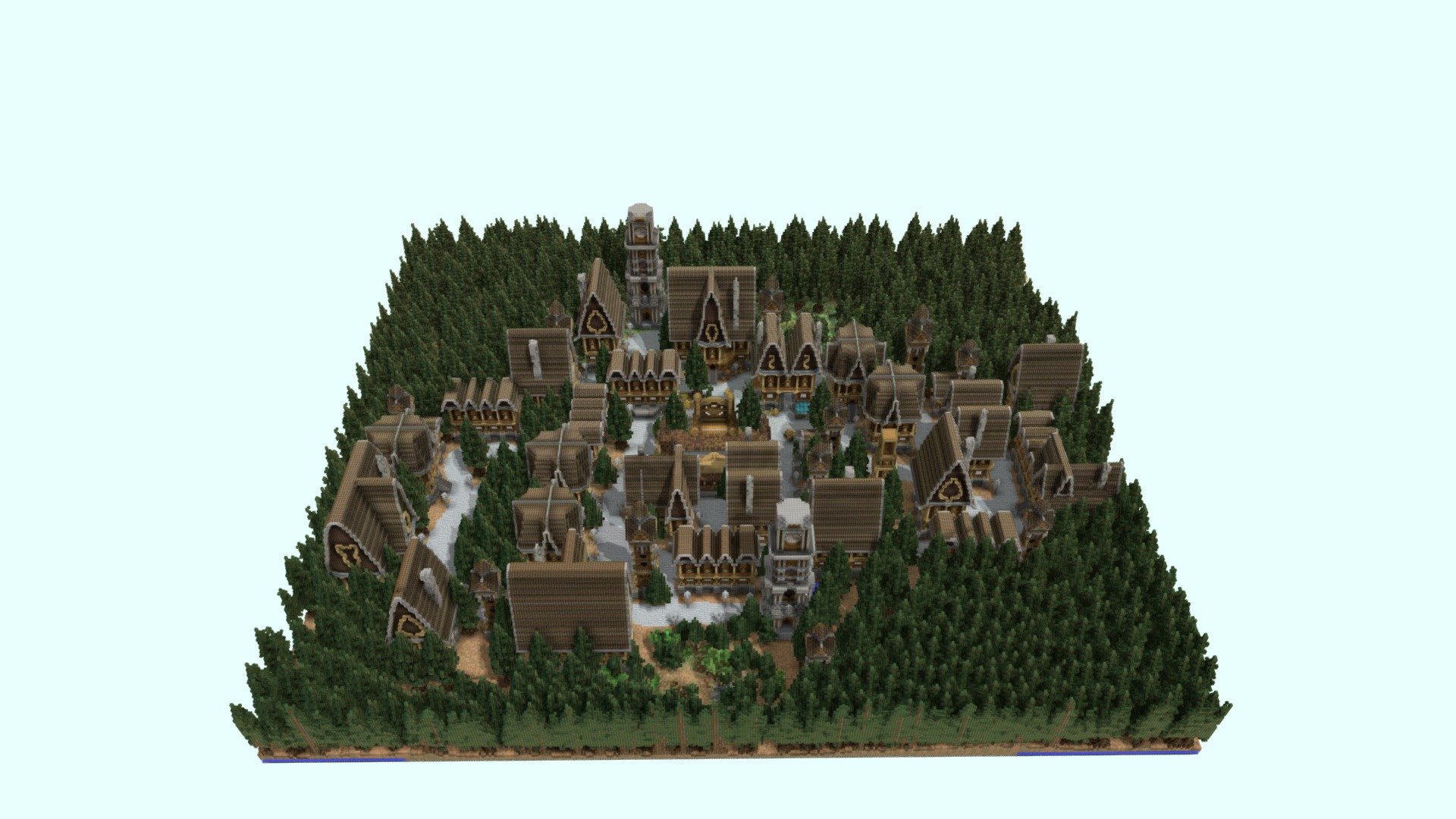 Hub/Lobby - Medieval Forest Map 400x400 v0.1 - 3D model by requlogia ...
