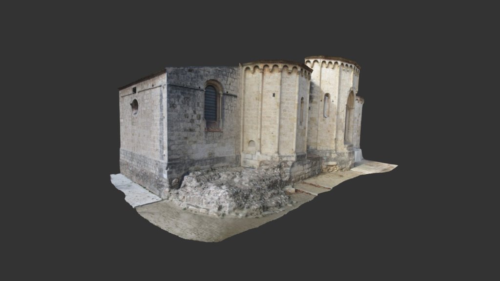 Real Monasterio de Sant Cugat. Ábsides - 3D model by TopografiaDigital ...