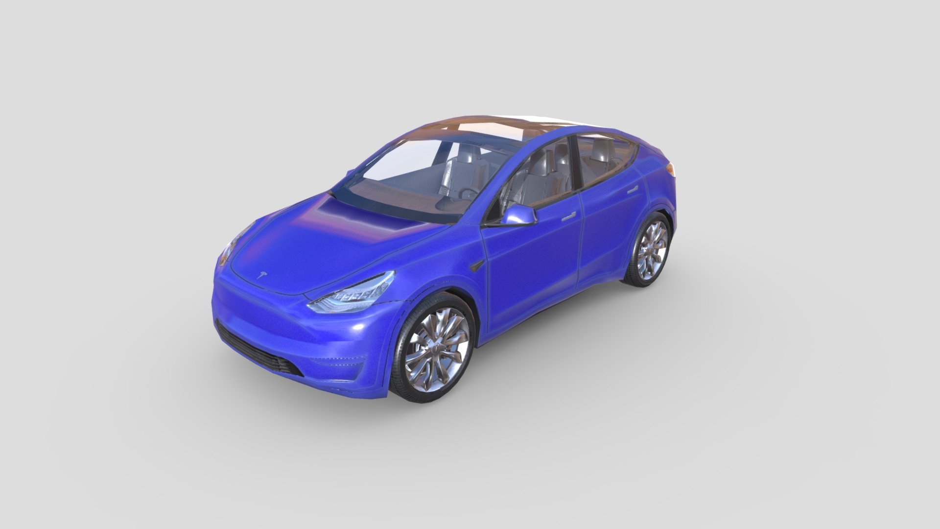 Low Poly Car: Tesla Model Y 2021 - 3D model by ROH3D [c0d6963] - Sketchfab