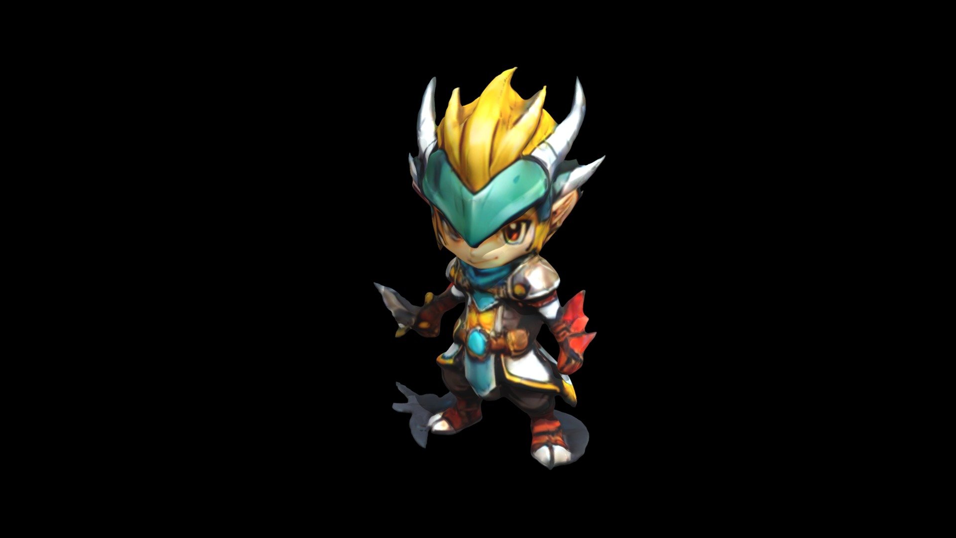 Warrior Sprite A young warrior sprite wearing a - Download Free 3D ...