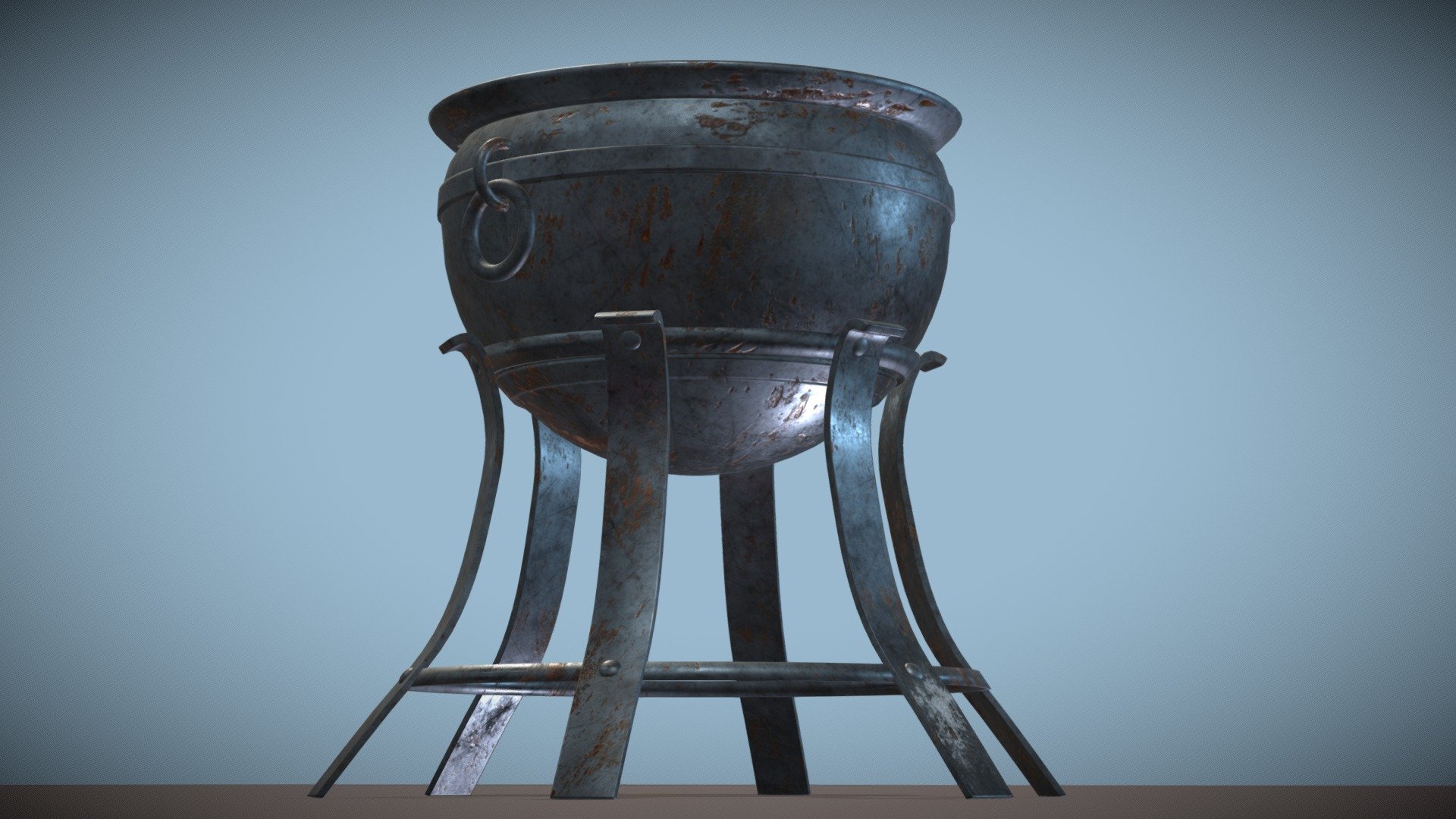 Worn Cast Iron Brazier - Buy Royalty Free 3D model by MarkoJantti ...