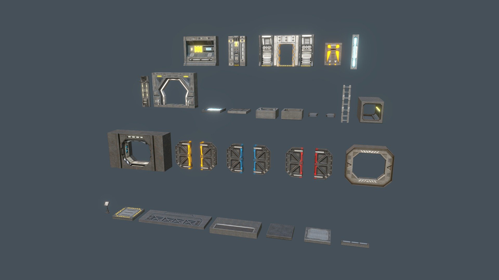Sci Fi Asset Pack 1 Version 2 - Buy Royalty Free 3D model by Philip Gilbert (@PhilipAGilbert ...