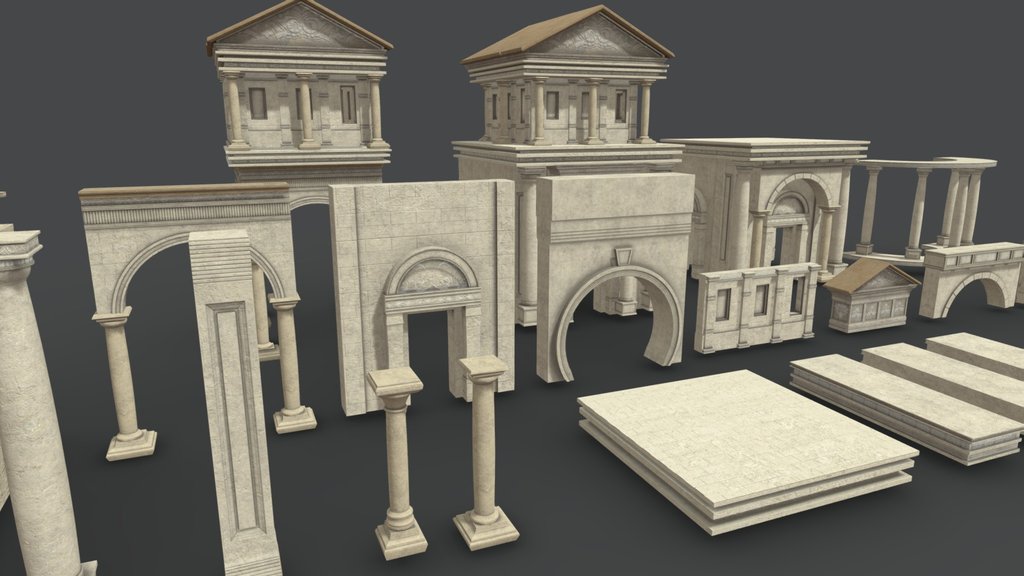 Primitive Architecture - A 3D model collection by CPL386 - Sketchfab
