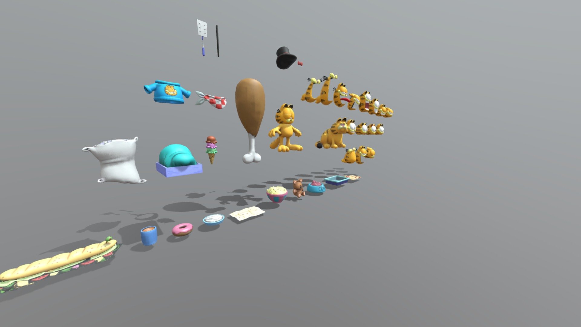 NASB 2 - Garfield (in parts) FIXED! - Download Free 3D model by ...