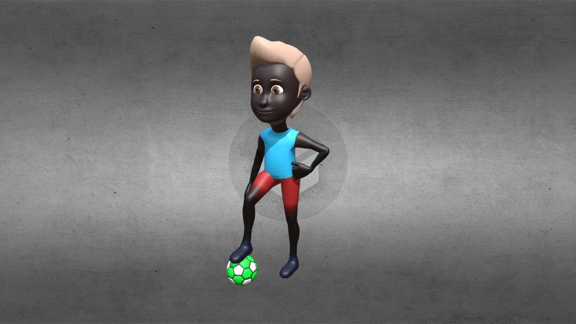 Football Player - 3D model by Vladik (@Vladok_nemo) [c0d9e21] - Sketchfab