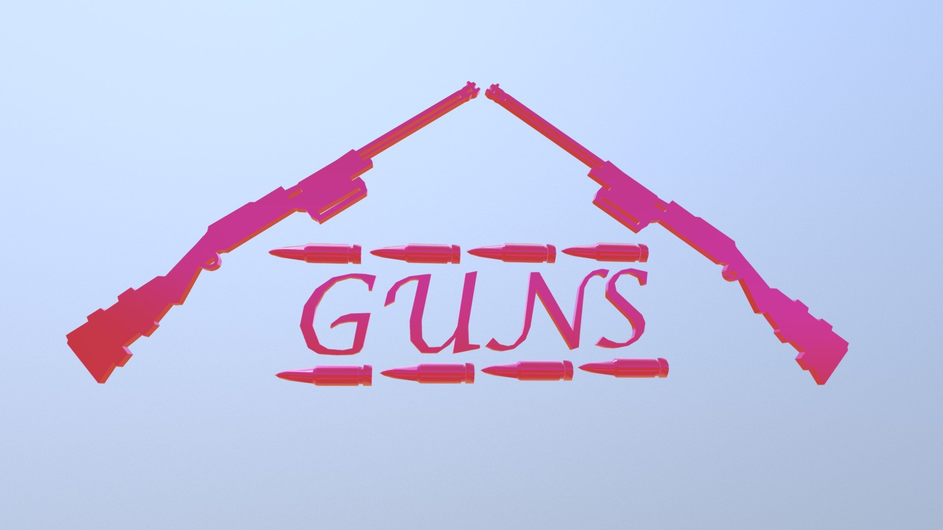 Gun Shop Neon Sign - 3D model by aaroncostello [c0db799] - Sketchfab