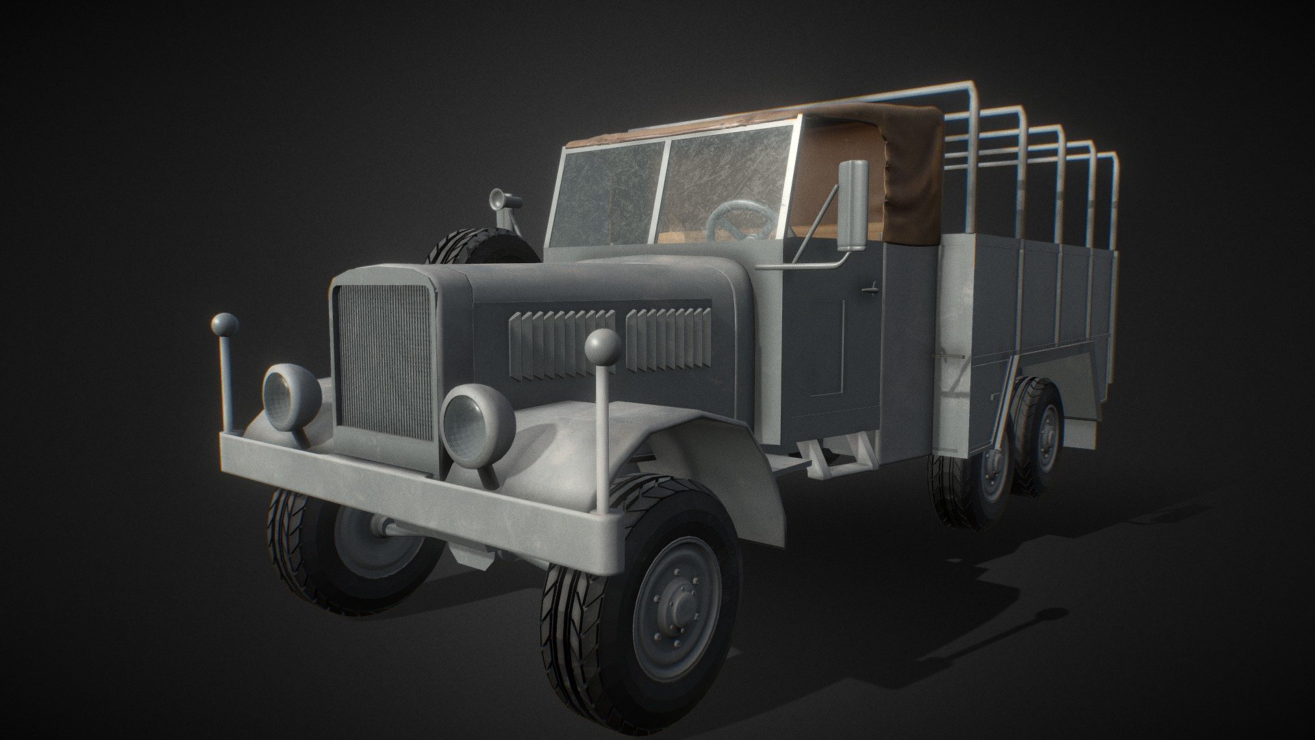 German ww2 truck - Einheitsdiesel - Buy Royalty Free 3D model by ...