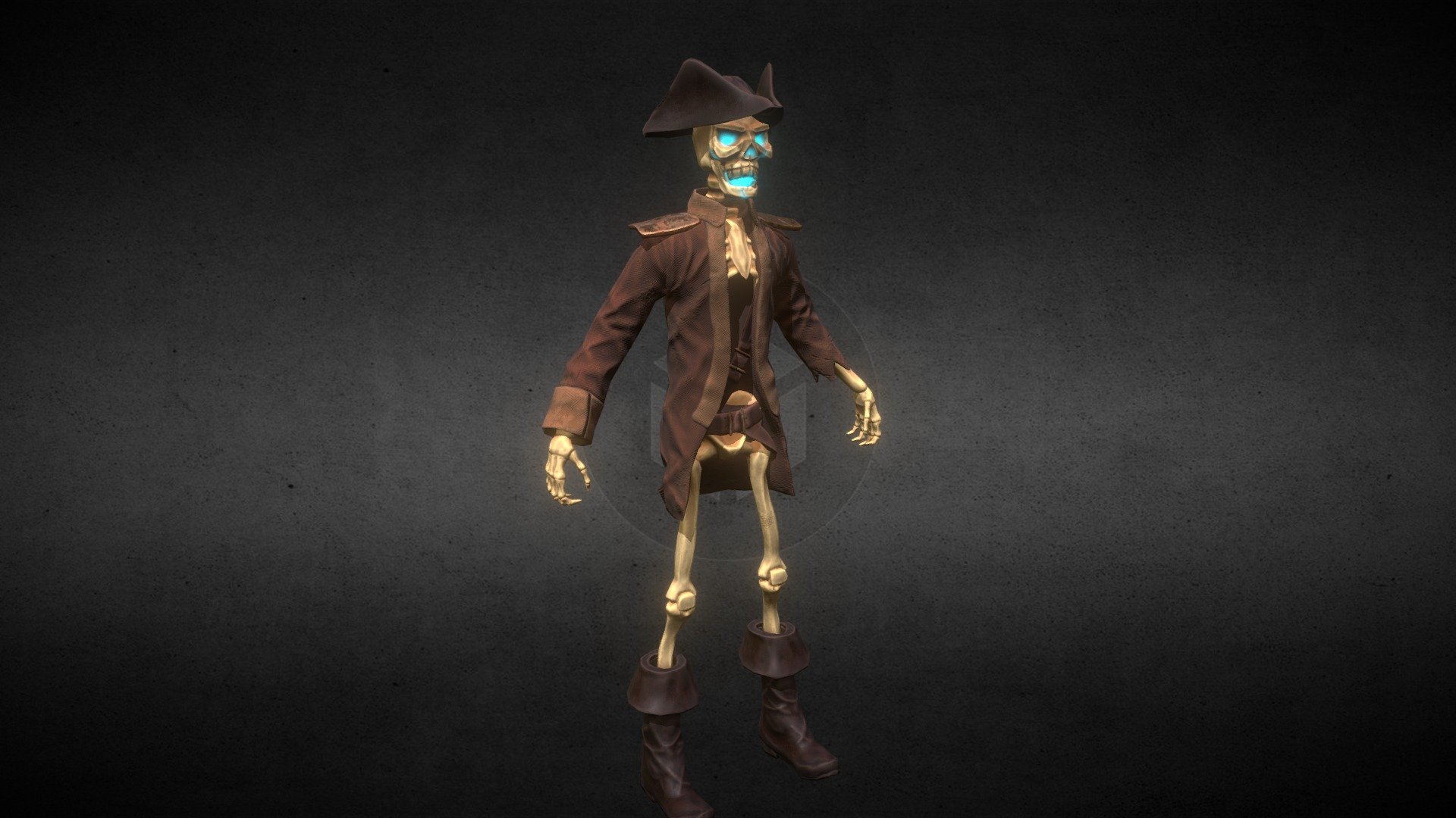 Skeleton Pirate - 3D model by jayloran [c0dc2db] - Sketchfab