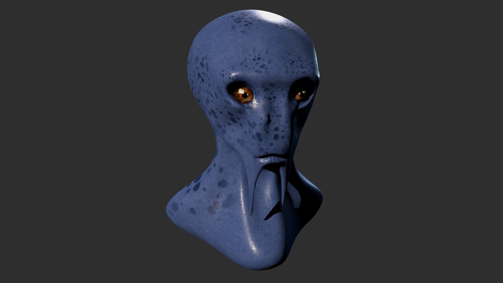 Alien Character Head Bust - 3D model by AdamHead [c0dca3c] - Sketchfab