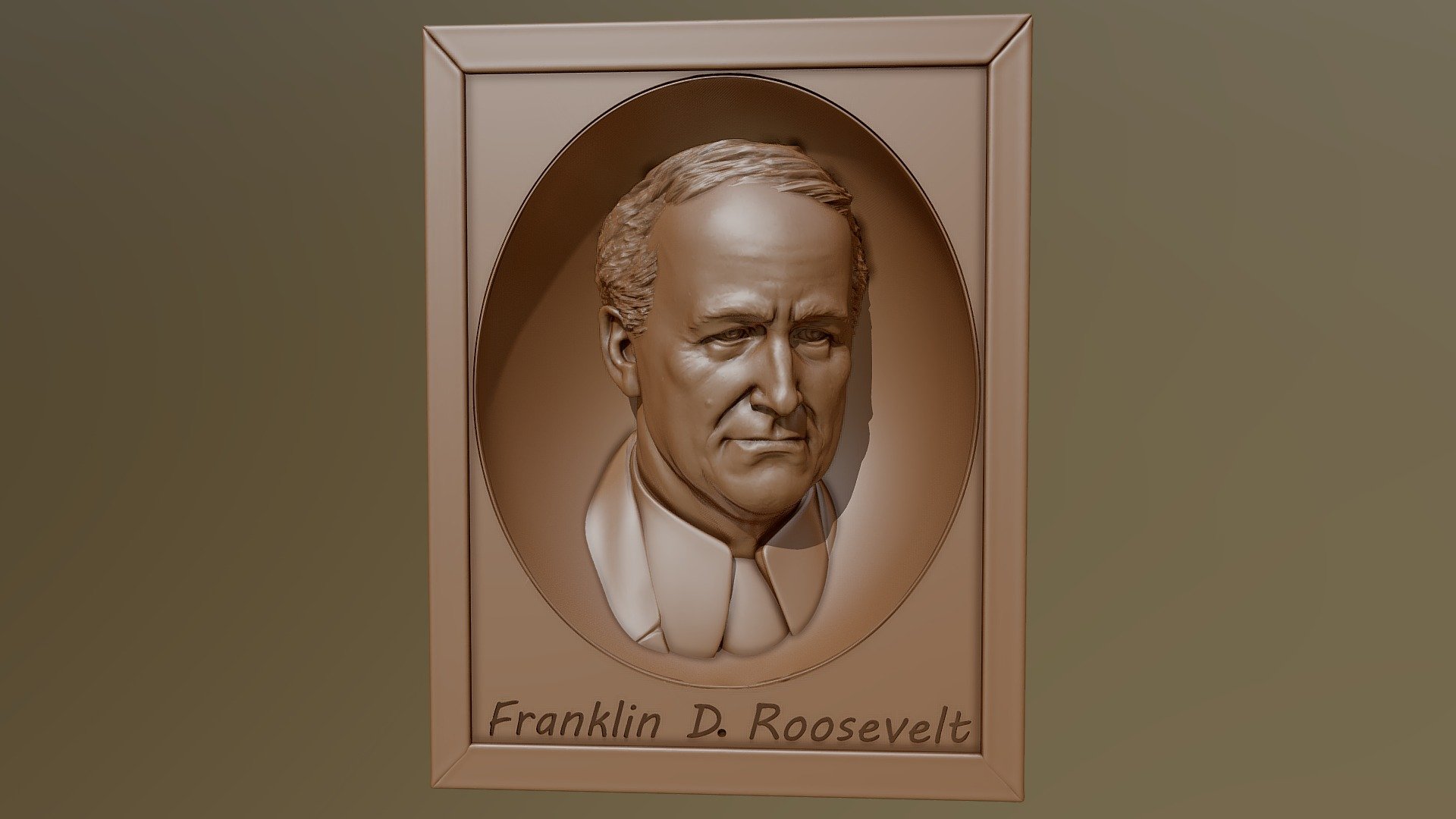 Franklin Roosevelt - 3D model by kostikim [c0de7c8] - Sketchfab