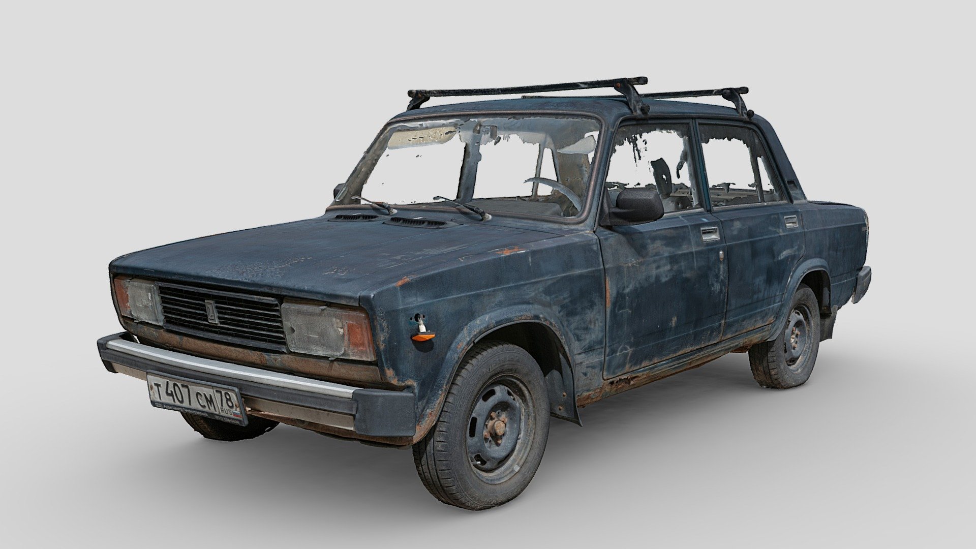 Abandoned Soviet car VAZ-2105 (Raw Scan) - Buy Royalty Free 3D model by Mikhail Volkov (@mgv ...