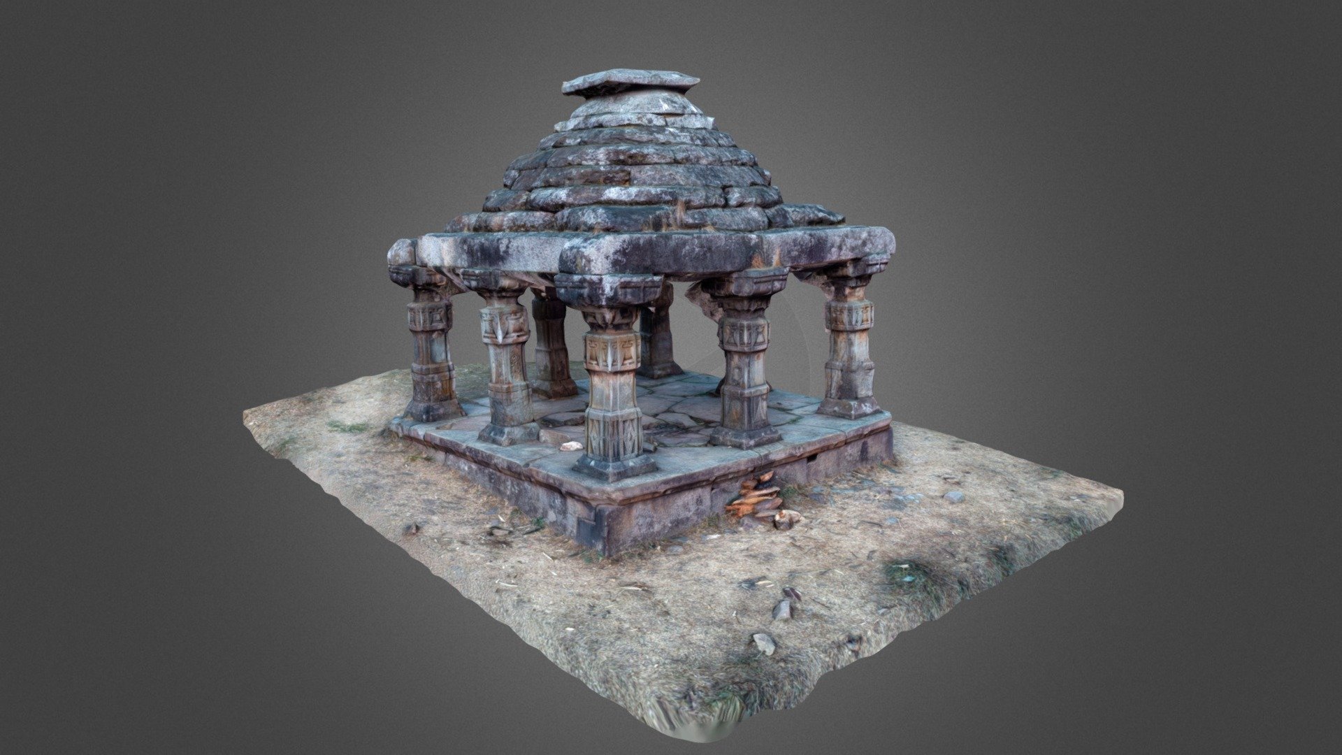 13th Century Stone Sculpted Meeting Spot - 3D model by Subash.Gurung ...